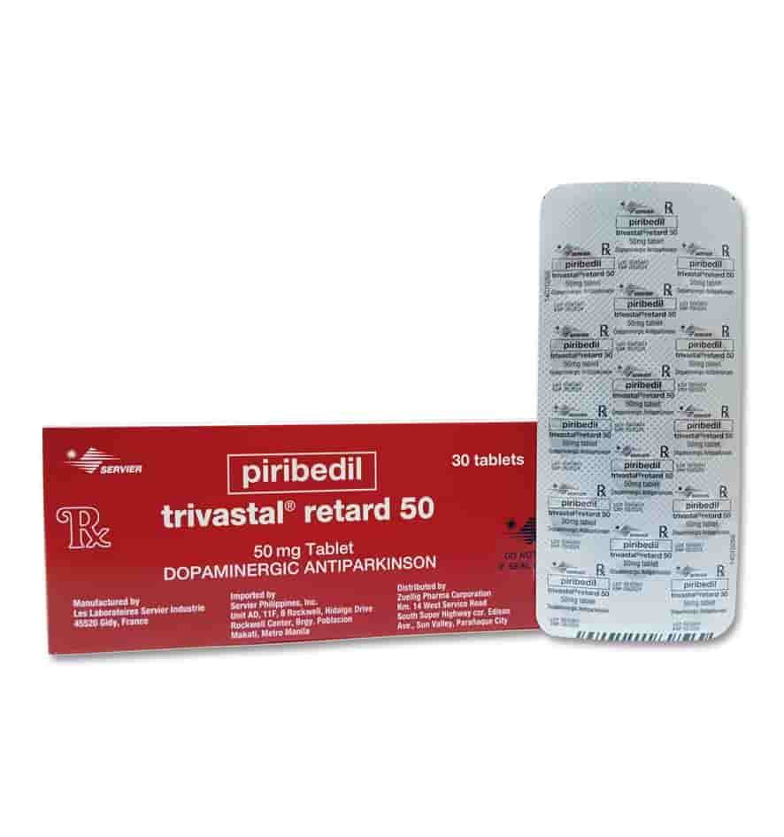 TRIVASTAL RETARD 50 Piribedil 50mg Tablet 1's price in the Philippines ...